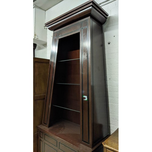 DAVID HICKS OBELISK BOOKCASE, 105cm W x 52cm D x 257cm H.