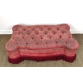 FOOTSTOOL, by George Smith in a patterned chenille with a bullion ...