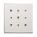 LARA COBDEN. HEARTSEASE. oil on canvas, 92cm x 92cm.