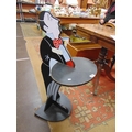 Novelty dumb waiter, in the form of a butler.35" high.