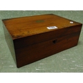 Victorian mahogany trinket box, having lift up lid. 5 x 12 x 9" deep.