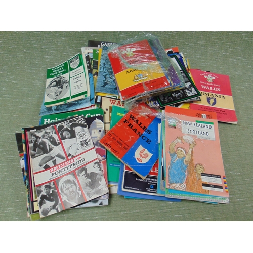 Collection of Rugby Union programmes.