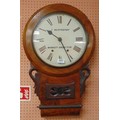 19th Century T. Weatherby, Market Drayton, inlaid drop dial wall clock ...