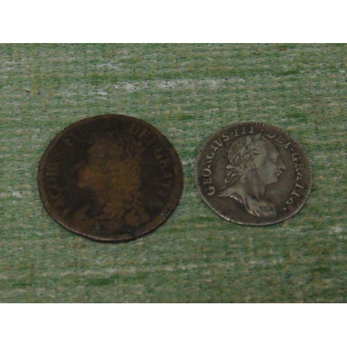 George III 1762 coin, and one other.
