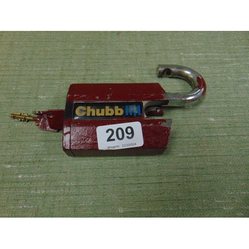 Chubb IIII padlock.