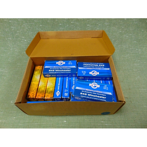 17 boxes of empty brass rifle cartridges.