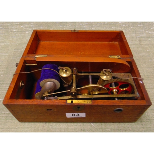 An oak cased electrolysis machine.