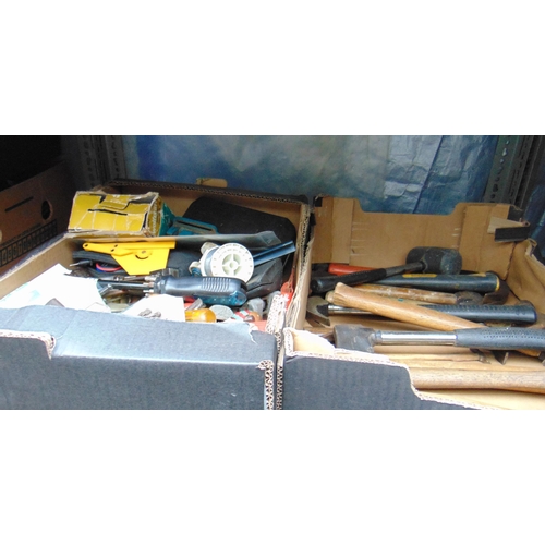 Five boxes of tools.