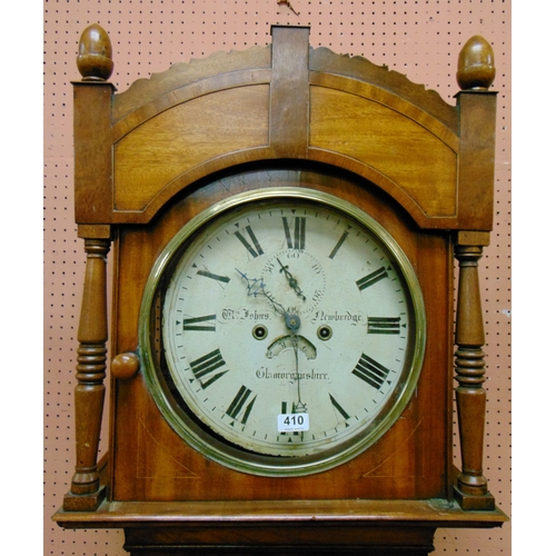 William Johns, Newbridge, Glamorganshire, antique mahogany 8 day ...