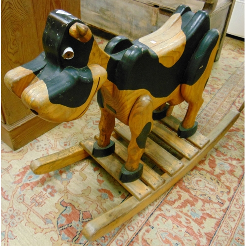 A rocking cow.