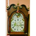 Antique Thomas Edwards oak 8 day longcase clock, the rolling moon ...