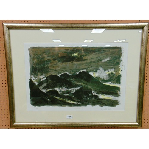 Kyffin Williams, framed and glazed, signed artist's proof print, North ...