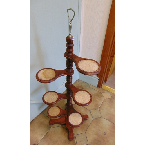 An oak three tier wot not.