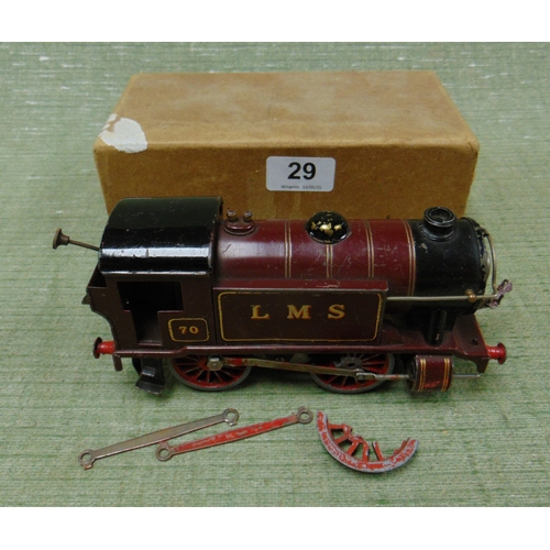 Clockwork model train.