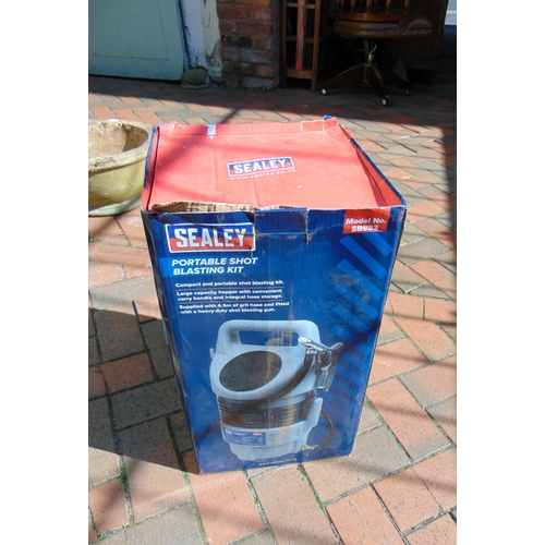 Sealey portable shot blasting kit.