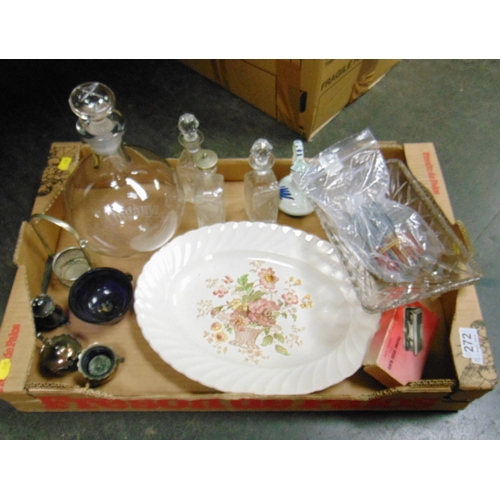 Various glasses, mixed items.