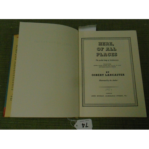 Osbert Lancaster - Here, of All Places - 1st Edition.