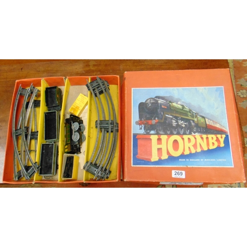 Boxed Hornby train set.