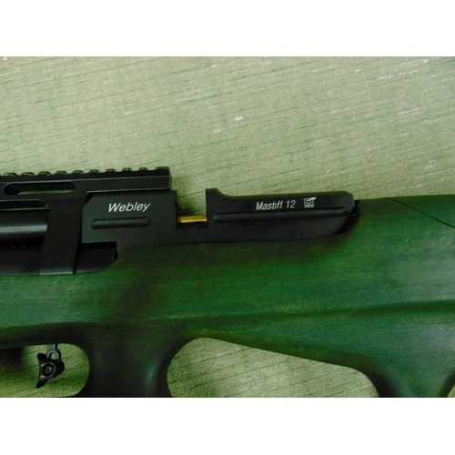 Webley Mastiff 12 air rifle. Please note: Purchasers must be over 18 ...