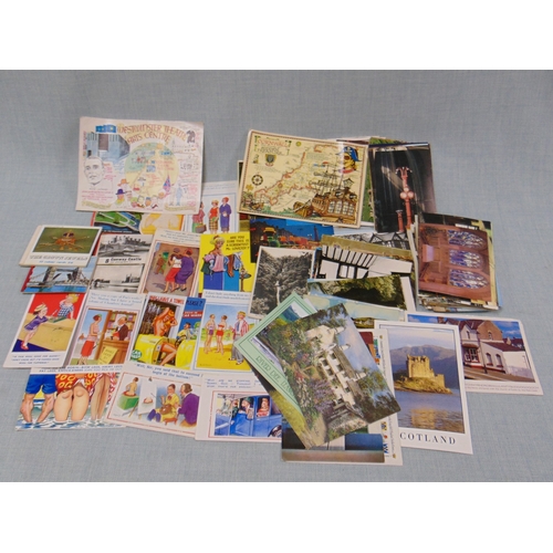 Collection of vintage postcards.