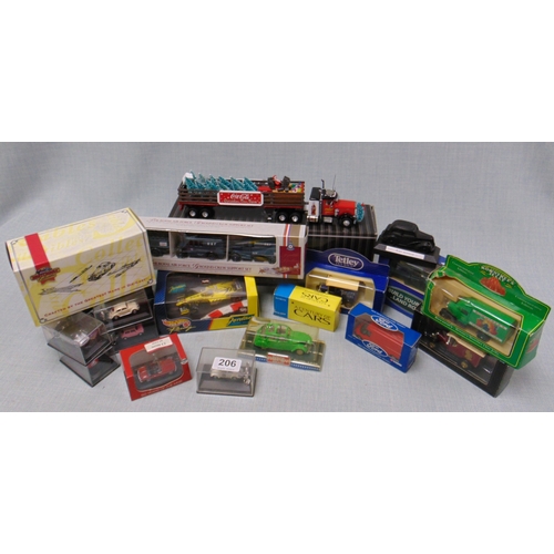 Quantity of boxed collectable models.