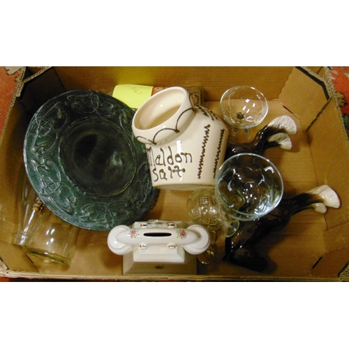 Pottery salt grab, etc.