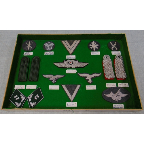 Collection of Second World War German military badges.
