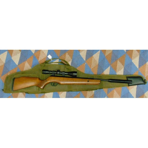 Comet .22 air rifle with scope in slip. Please note: Purchasers must be ...