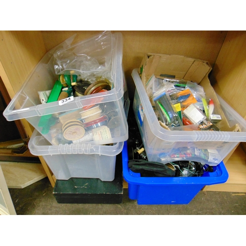 Quantity of fishing tackle.