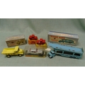 Boxed Dinky collectable model vehicles, 965, 582, 255. 164, and one other.