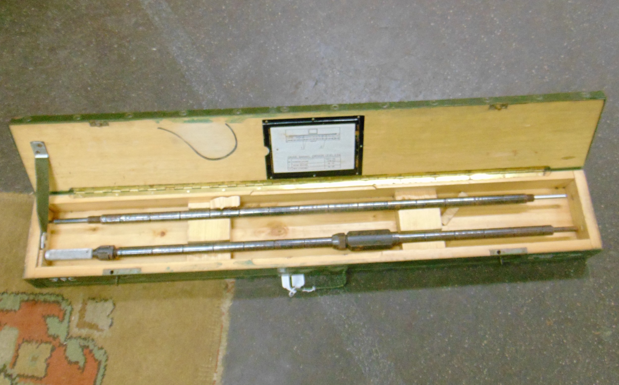 Mauser Bore gauge erosion kit in case.