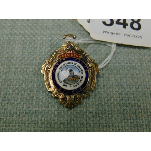 Silver and enamel badge, commemorating Past president National ...