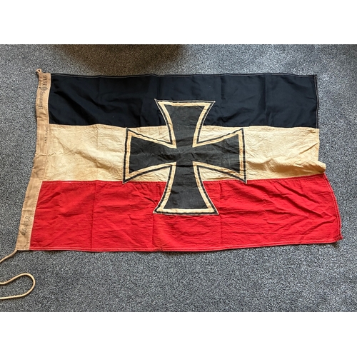 WW1 German Naval Kaisermarine Flag Good used condition flag, multi part ...