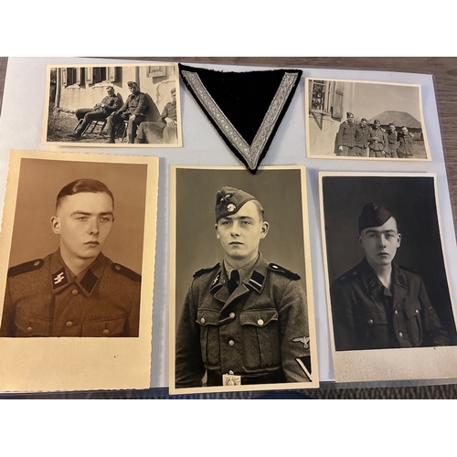 WW2 German Waffen SS LAH photo grouping Photo grouping of a Sturmann in ...