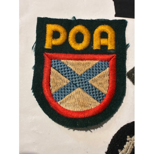 Group of 6 WW2 German Cloth Uniform Badges Sold as a lot to include ...