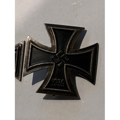 Two WW2 German Iron Crosses One first class being single piece and non ...