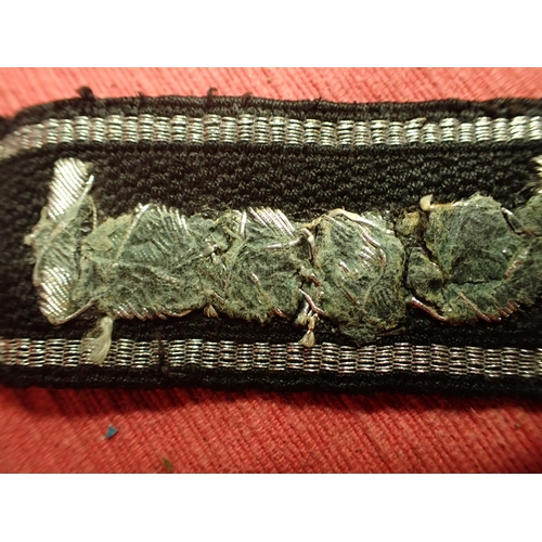 WW2 German SS Officer, Horst Wessel Division cuff title 18TH PANZER ...