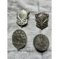 Two German WW2 Hunting Badges and two tinnies Four badges in total - 1 ...