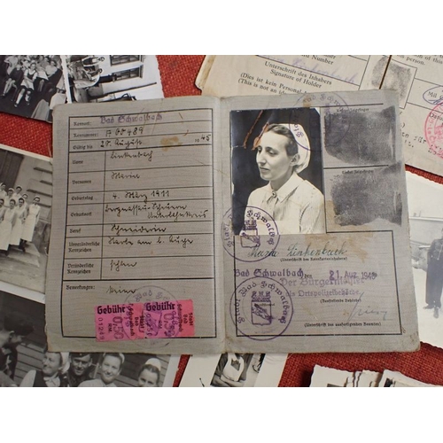 WW2 GERMAN NURSE KENNKARTE AND NUMEROUS PHOTOS VERY NICE SET. MARIA ...