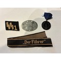 Pre WW2 German Der Fuhrer SS insignia and medal grouping rare group ...