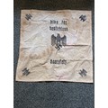 WW2 German Tea Towel Some minor staining , measures 45 x45cm