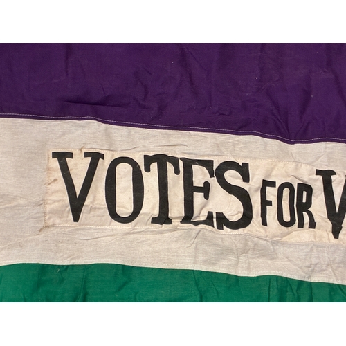 Womens Suffragette Flag Dated 1910 London WSPU Multi part double sided ...