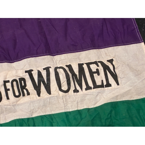 Womens Suffragette Flag Dated 1910 London WSPU Multi part double sided ...