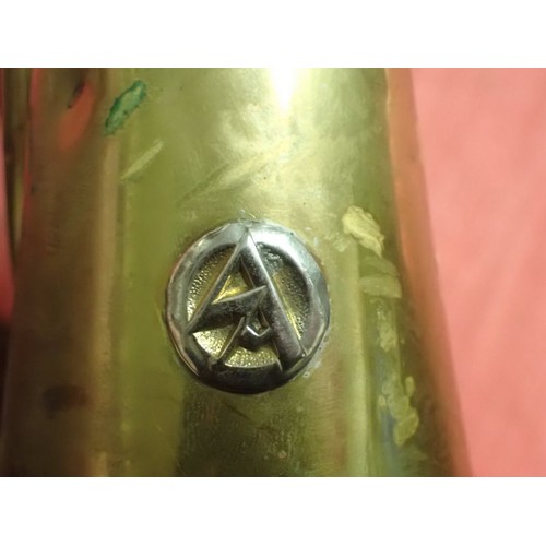 WW2 German S.A. bugle Good condition brass bugle with nickel ...