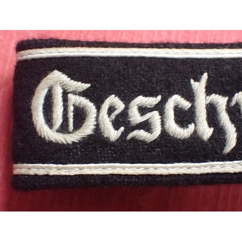 WW2 Luftwaffe Immelmann squadron cuff title Woollen title with white ...