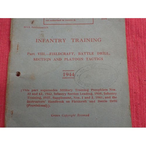 Four WW2 British army training pamphlets 180 mm tall, complete and in ...
