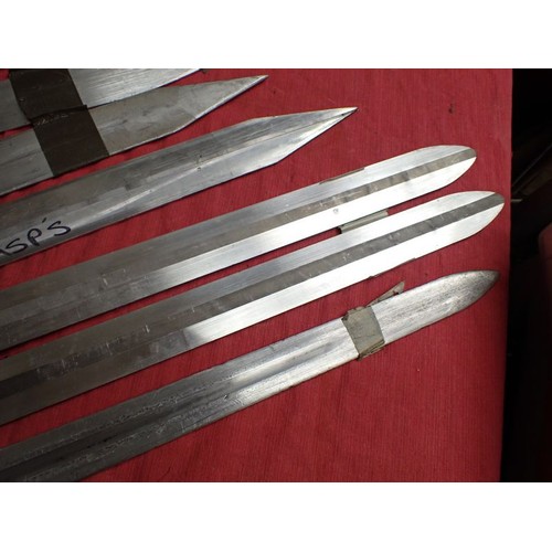 Ten film prop sword blades Machined aluminium sword blades for film and ...