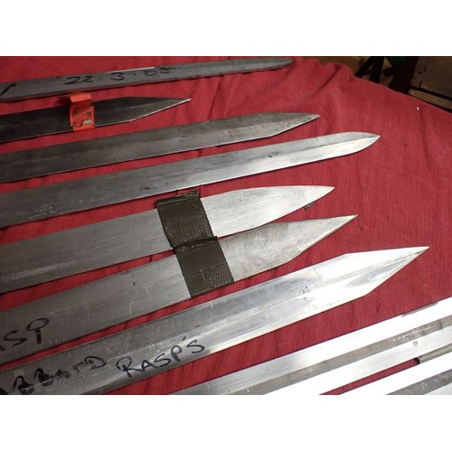 Ten film prop sword blades Machined aluminium sword blades for film and ...