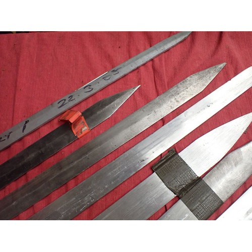 Ten film prop sword blades Machined aluminium sword blades for film and ...