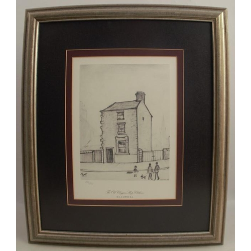 L S Lowry, limited edition print, The Old Clogger Shop, Clitheroe ...
